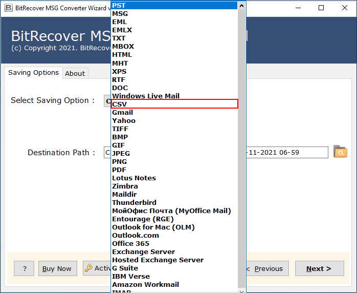 将MSG转换为CSV文件格式的最佳方法
