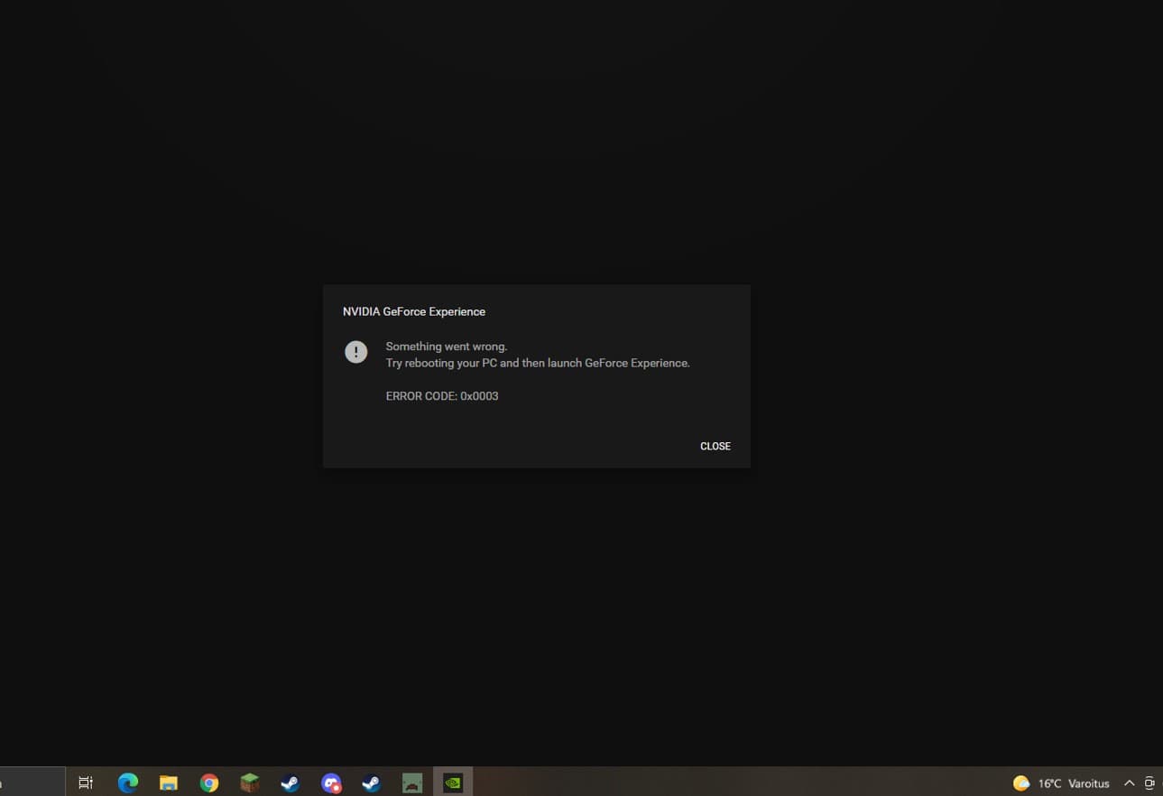 Windows 11上的GeForce经验错误代码0x0003（已解决） - Flnug.com