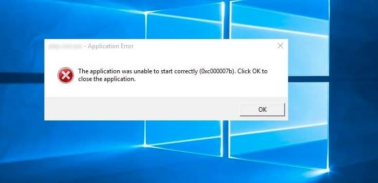 该应用程序无法正确启动（0xc000007b）Windows 10
