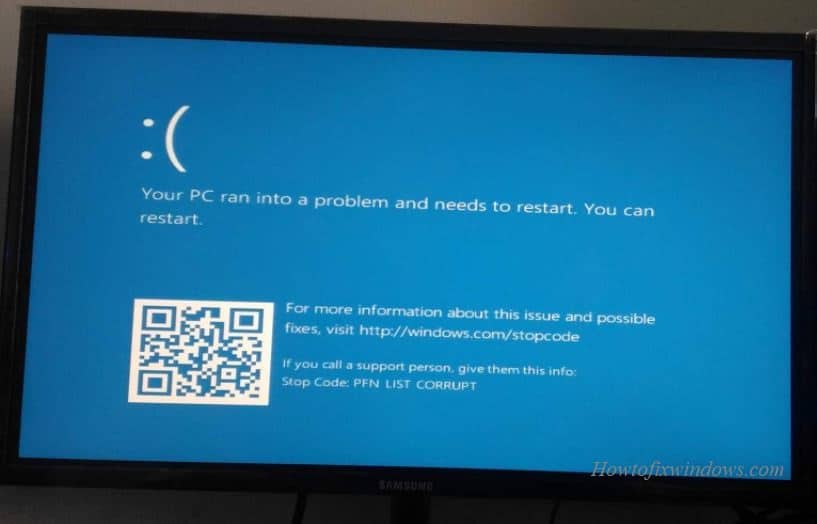 Windows 10/11 上的 PFN_LIST_CORRUPT（错误检查 0x4E）BSOD - Flnug.com