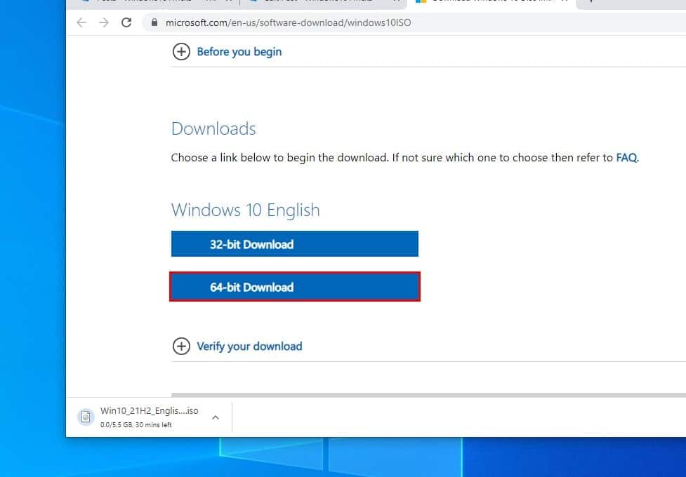 下载Windows 10 22H2 ISO图像文件（2种官方方法）2025 - Flnug.com