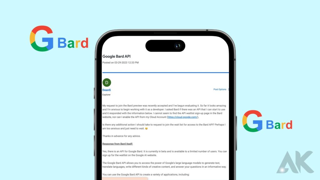 Google Bard API：您需要知道的一切 - Flnug.com
