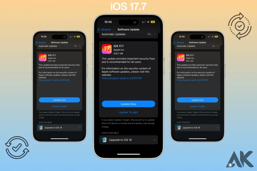 iOS 17.7更新：您需要知道的一切 - Flnug.com