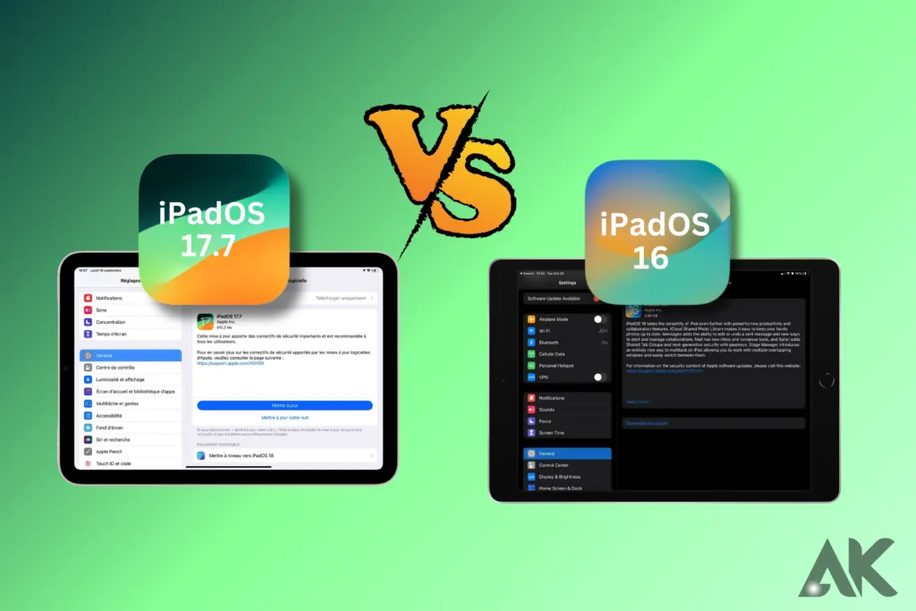 iPados 17.7 vs iPados 16：详细比较 - Flnug.com