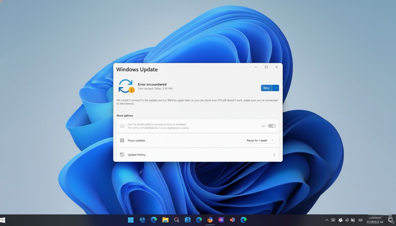 Windows 11无法连接更新服务（已解决） - Flnug.com