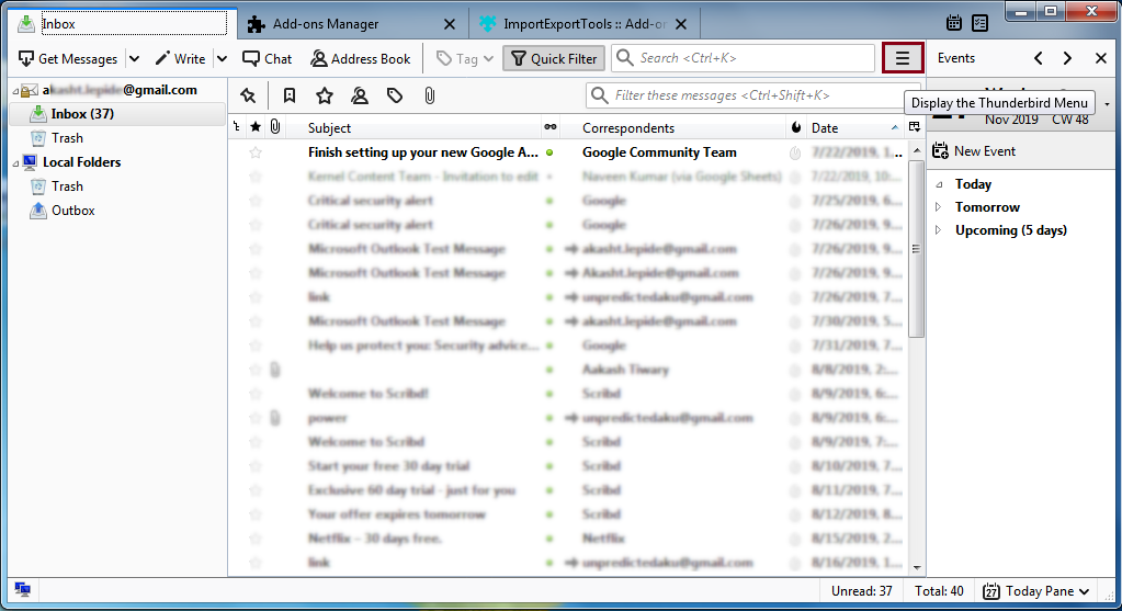 如何將 PST 導入 Thunderbird 配置文件：完整指南 - Flnug.com