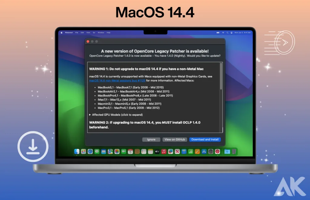 下載MacOS 14.4現在：快速指南（2024） - Flnug.com
