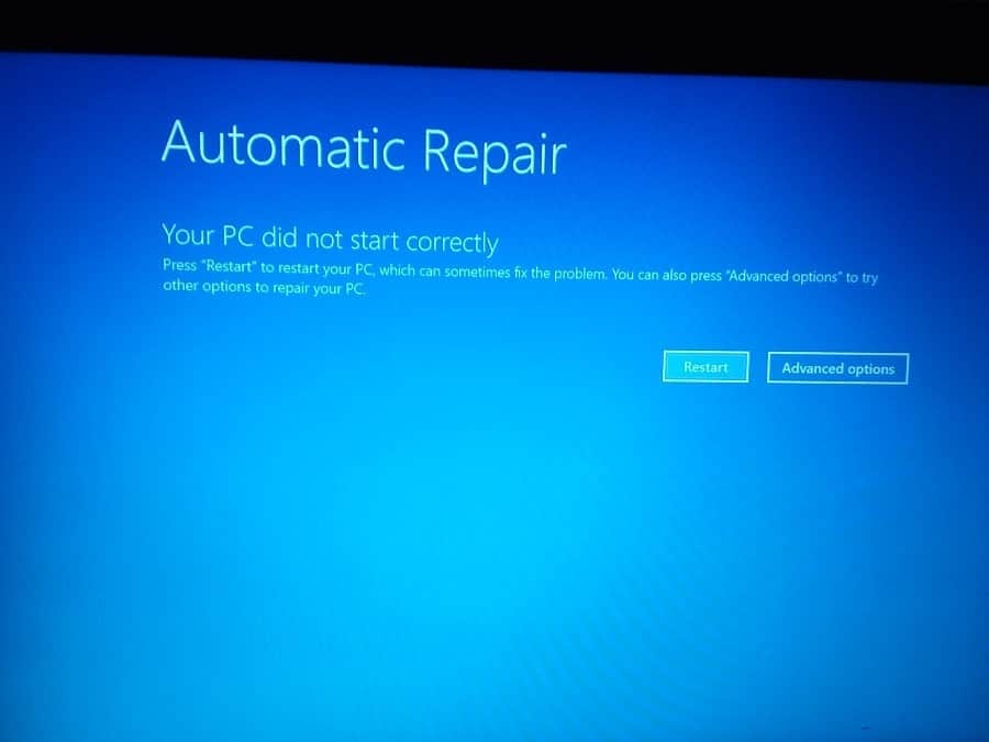 “自動維修 - 您的PC無法正確啟動” Windows 11中的錯誤 - Flnug.com